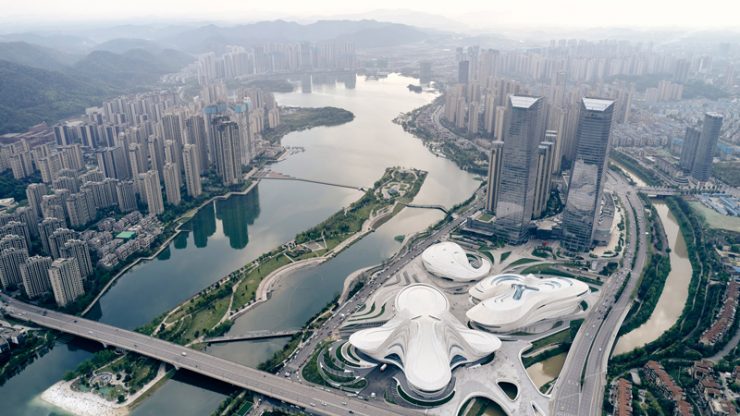 Changsha Meixihu Uluslararası Kültür Sanat Merkezi / Zaha Hadid ...